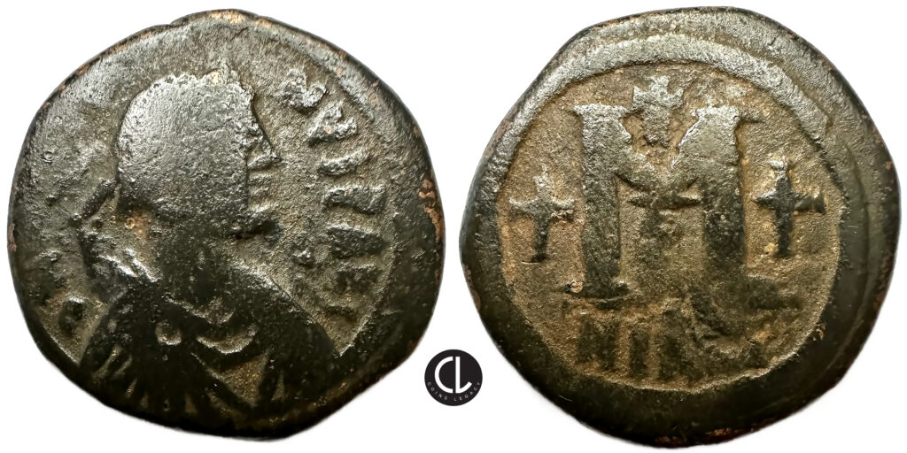 Justin I, Nicomedia Mint, AE 40 Nummi, AD 518-527 - Coins Legacy