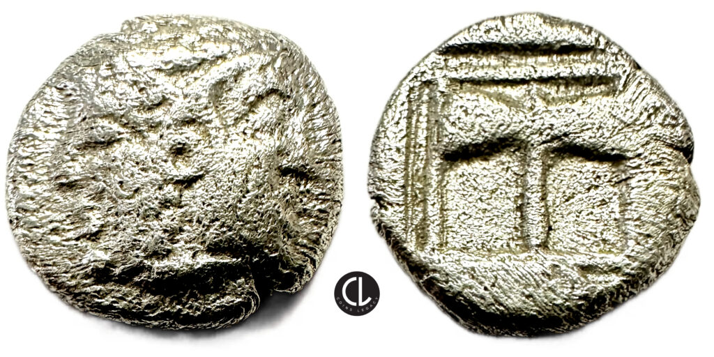 Islands Off Troas, Tenedos, AR Obol, Circa 550-470 BC, Zeus and Hera ...