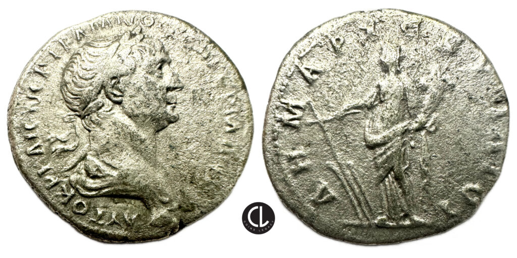 Cappadocia, Caesaraea-Eusebia, Trajan, AR Didrachm, 112-114 AD - Tyche ...
